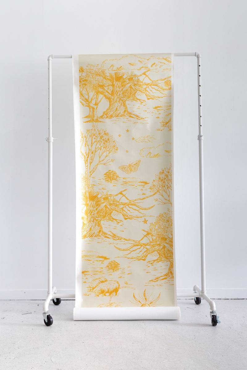 Blue Wonder in Golden Glow_ 210cm wide x 300cm height_ Ship from New Z ...